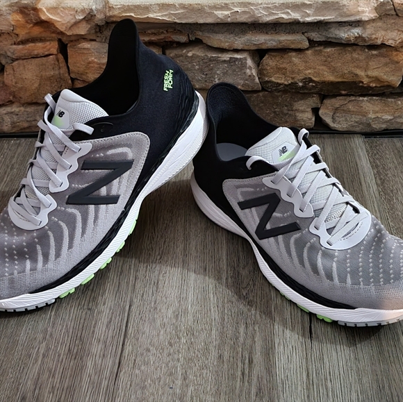 New Balance | Shoes | New Balance Fresh Foam Gray Black Green Mens Size ...